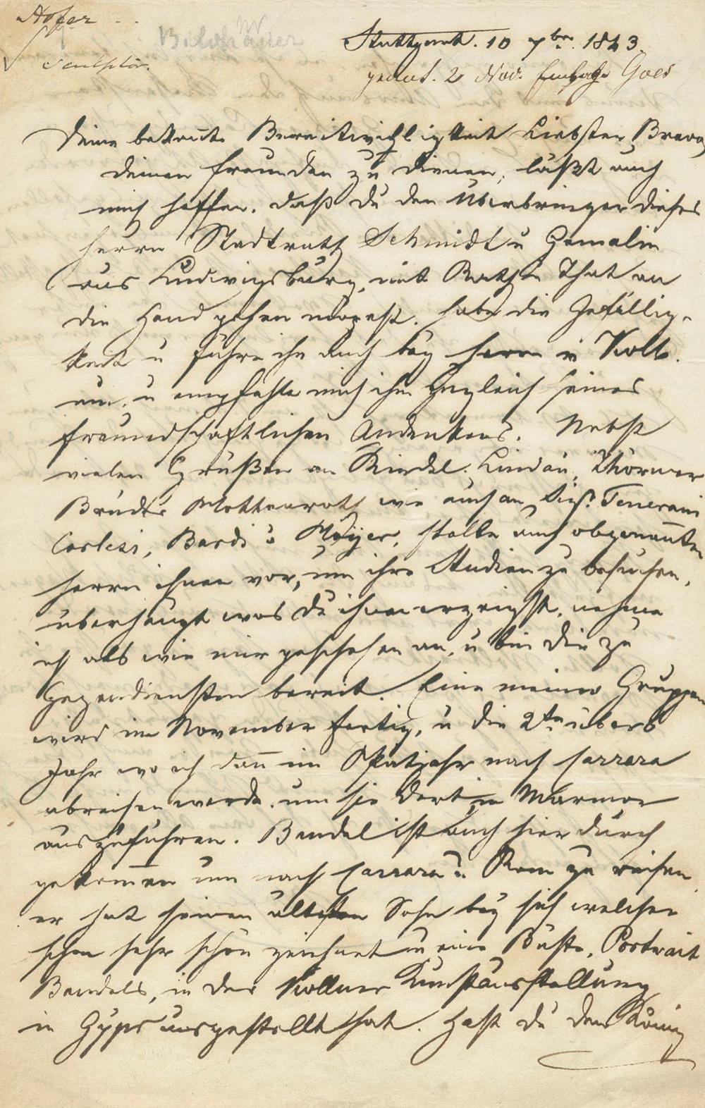 LUDWIG VON HOFER (1801-87) deutscher Bildhauer, arbeitete die ersten 5 ...